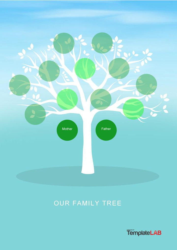 20+ Free Family Tree Templates in Google Docs and Word | 4Templates.com