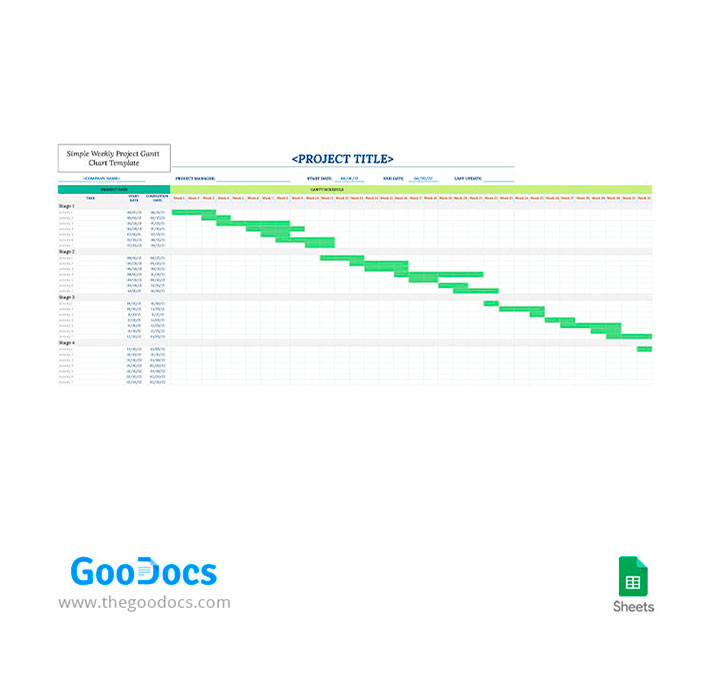 25+ Free Project Management Template in Google Sheets| 4Templates.com