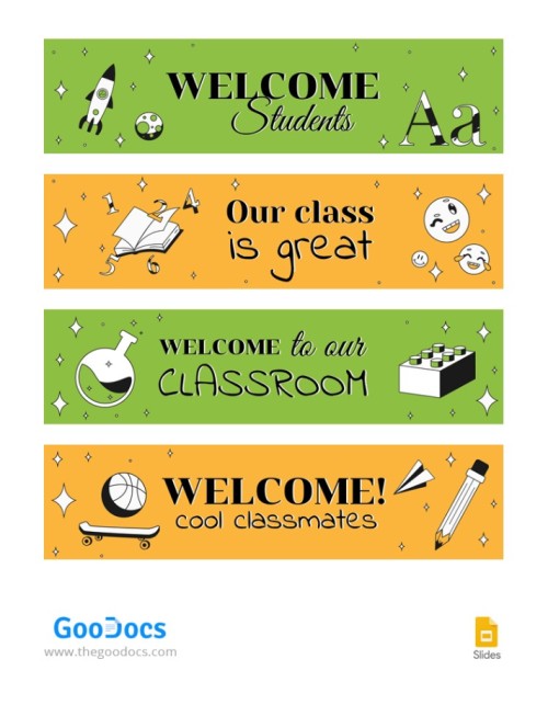 30+ Collection of Free Google Slides Classroom Banner and Header ...
