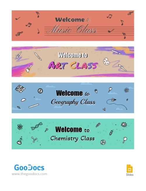 30+ Collection of Free Google Slides Classroom Banner and Header ...