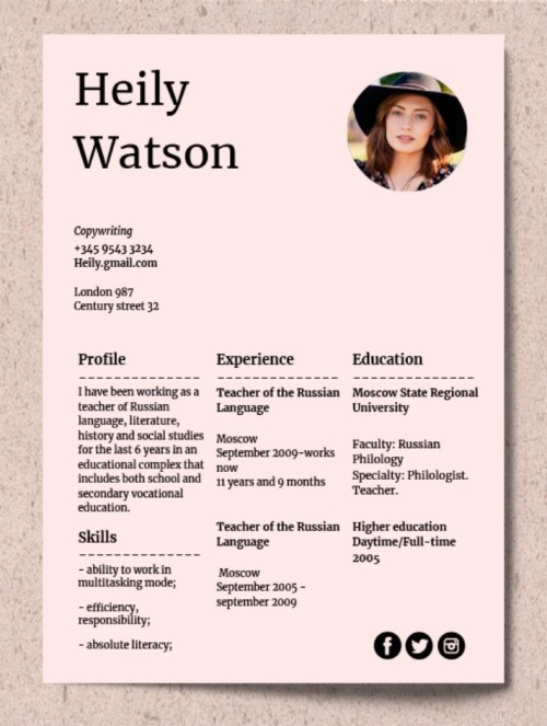30 Free Editable Google Docs CV and Resume Templates for Teachers and ...
