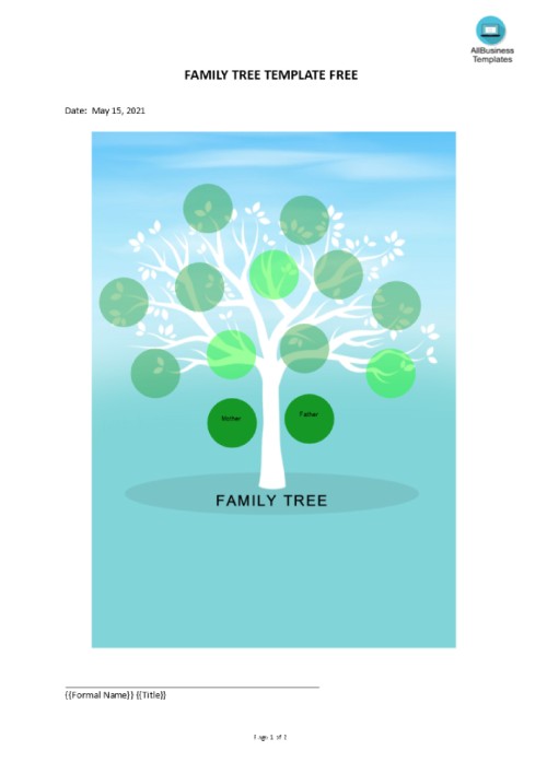 30+ Beautiful Family Tree Templates in Google Docs| 4Templates.com