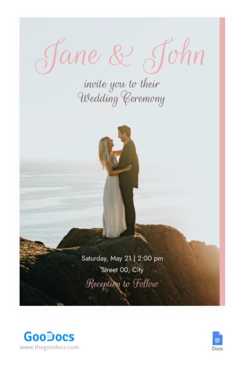 14+ Beautiful Wedding Invitation Templates in Google Docs| 4Templates.com