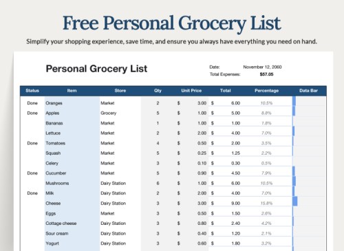 Browse this large collection of designed Google Sheet templates for ...