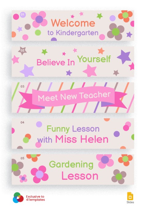 30+ Collection of Free Google Slides Classroom Banner and Header ...