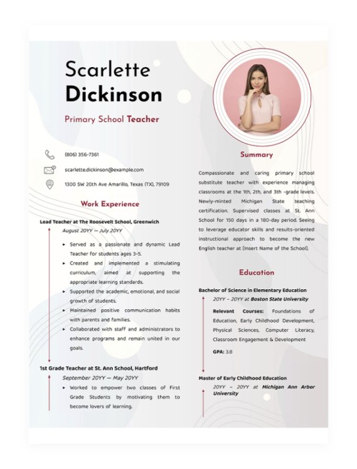 30 Free Editable Google Docs CV and Resume Templates for Teachers and ...