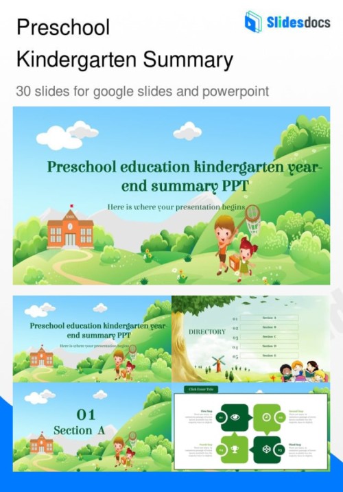 30+ Free Beautiful Kindergarten Templates and Themes in Google Slides ...