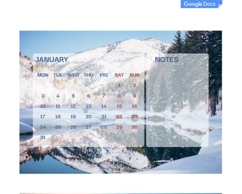 20+ Free Beautiful Calendar Templates in Google Docs | 4Templates.com