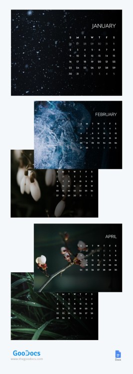 20+ Free Beautiful Calendar Templates in Google Docs | 4Templates.com